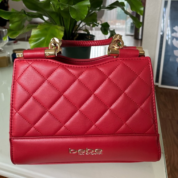 bebe | Bags | Brand New Red Leather Bebe Purse | Poshmark